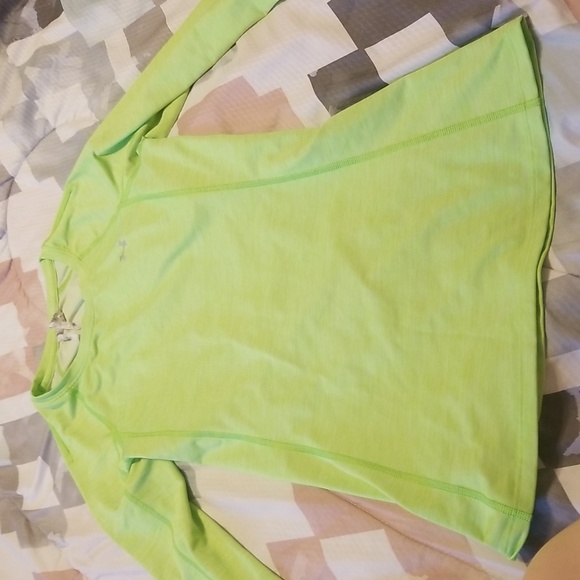 Under Armour | Tops | Bright Lime Green Under Armor Long Sleeved ...